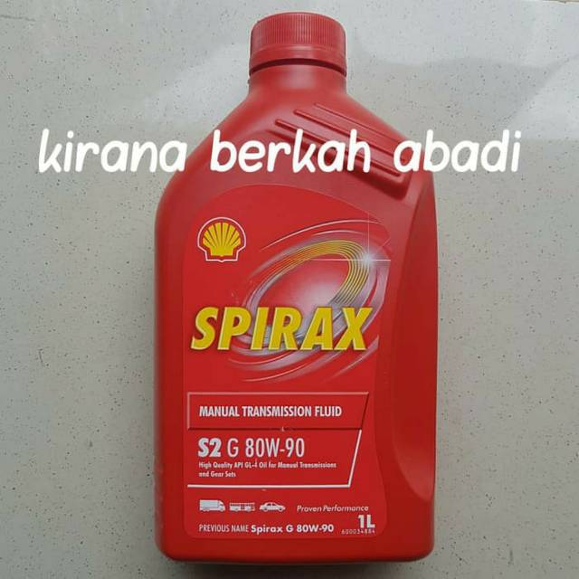 Jual OLI MANUAL TRANSMISI SHELL SPIRAX MTF 80W90 GL4 KEMASAN 1 LITER ...