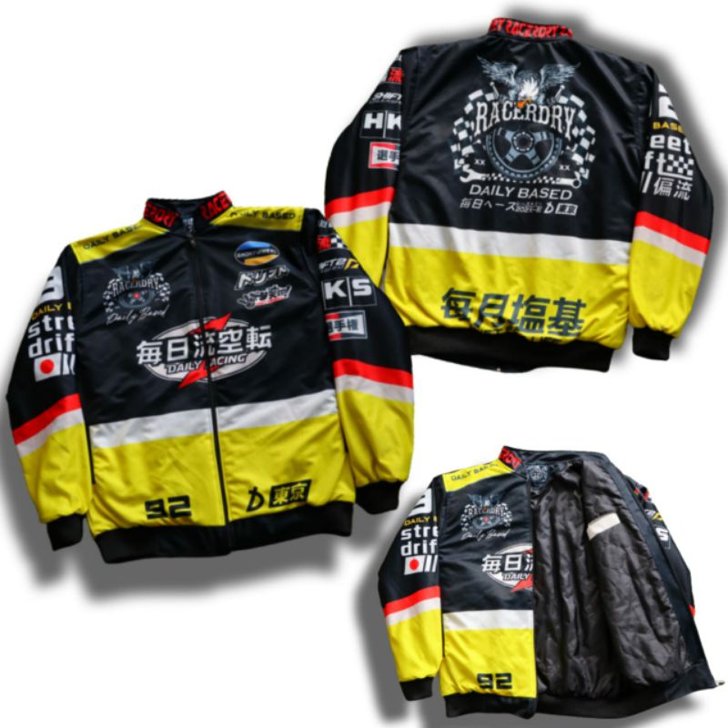 Jual Nascar Jacket Racing Jaket Varsity Pria Wanita Original Racerdry Jaket Motor | Shopee Indonesia