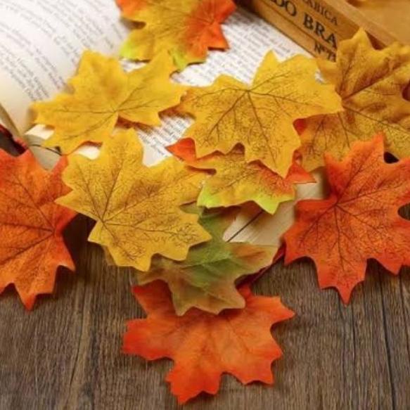 Jual Daun Maple Palsu Set Momiji Maple leaf Artificial Properti Foto ...
