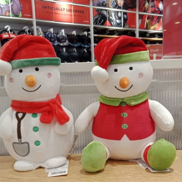 Jual MINISO Boneka salju uk 23cm. Boneka natal miniso surabaya | Shopee ...