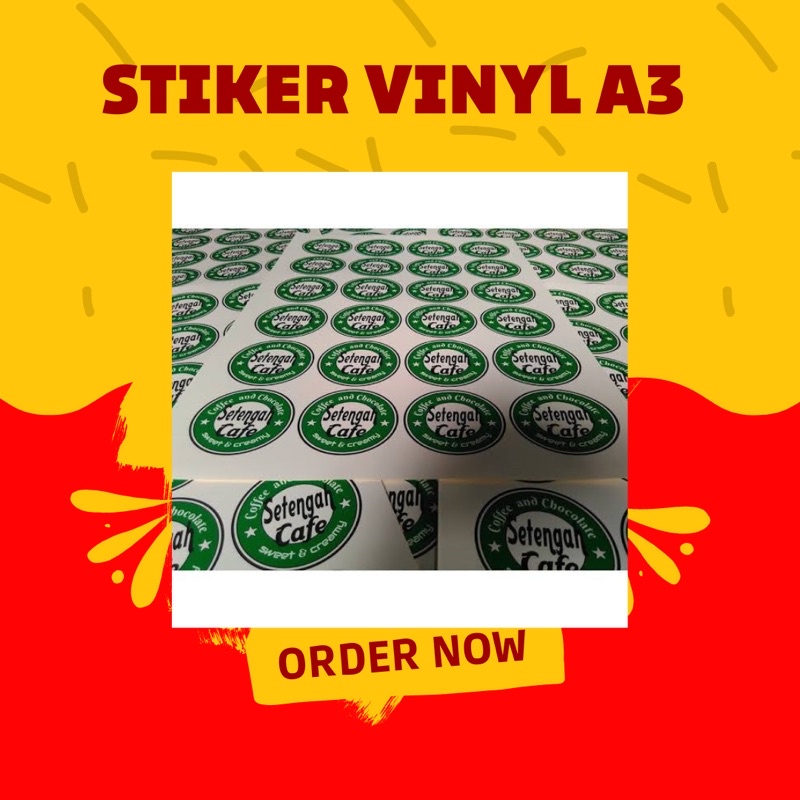 Jual STIKER VINYL A3+cutting | Shopee Indonesia