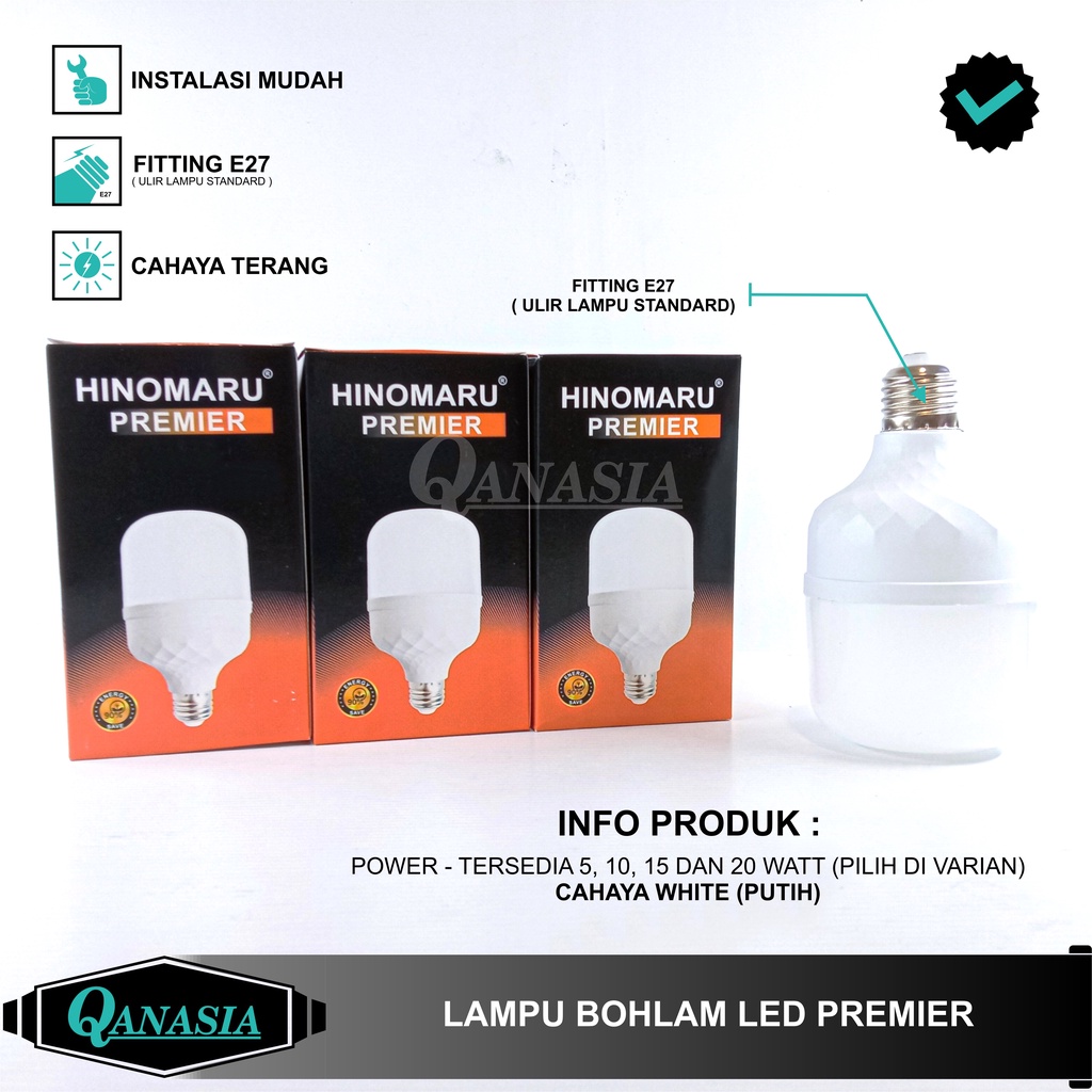 Jual Lampu LED Bohlam SNI 5 Watt 10 Watt 15 Watt 20 Watt 5W 10W 15W 20W 5 Watt Kapsul Tabung E27 ...