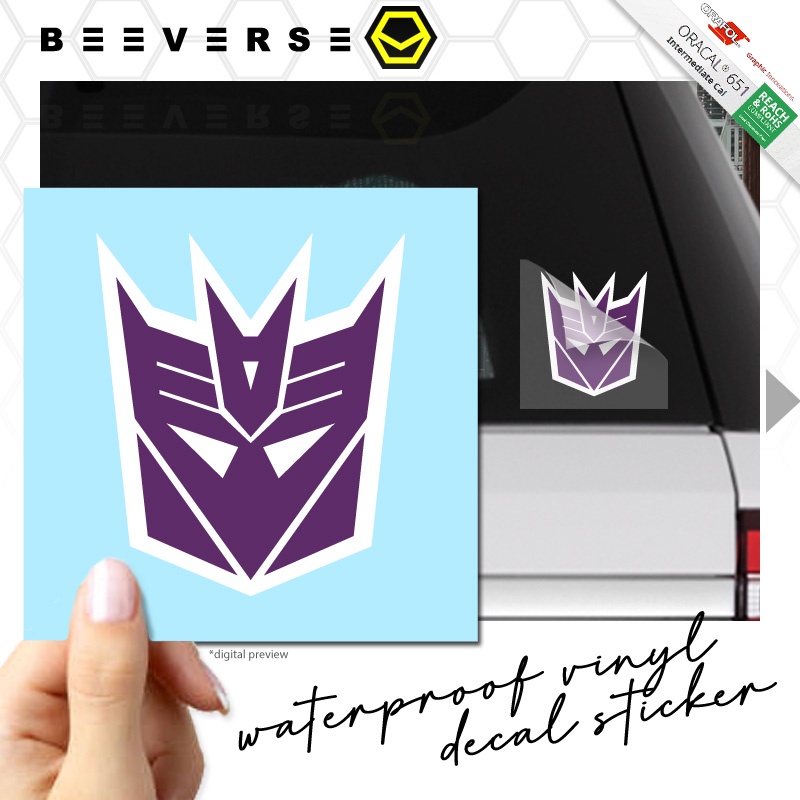 Jual Stiker MEGATRON Transformers 2TC Cutting Sticker Mobil Helm Motor ...