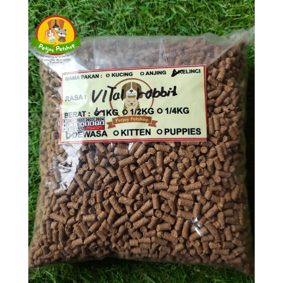 Jual Makanan kelinci vital rabbit 1kg repack | Shopee Indonesia