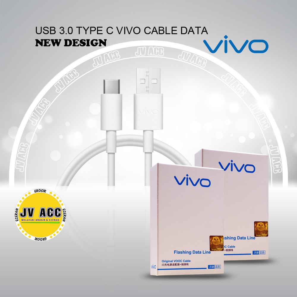 Jual USB 3.0 TYPE C VIVO CABLE DATA KABEL DATA VIVO ORIGINAL NEW DESIGN ...