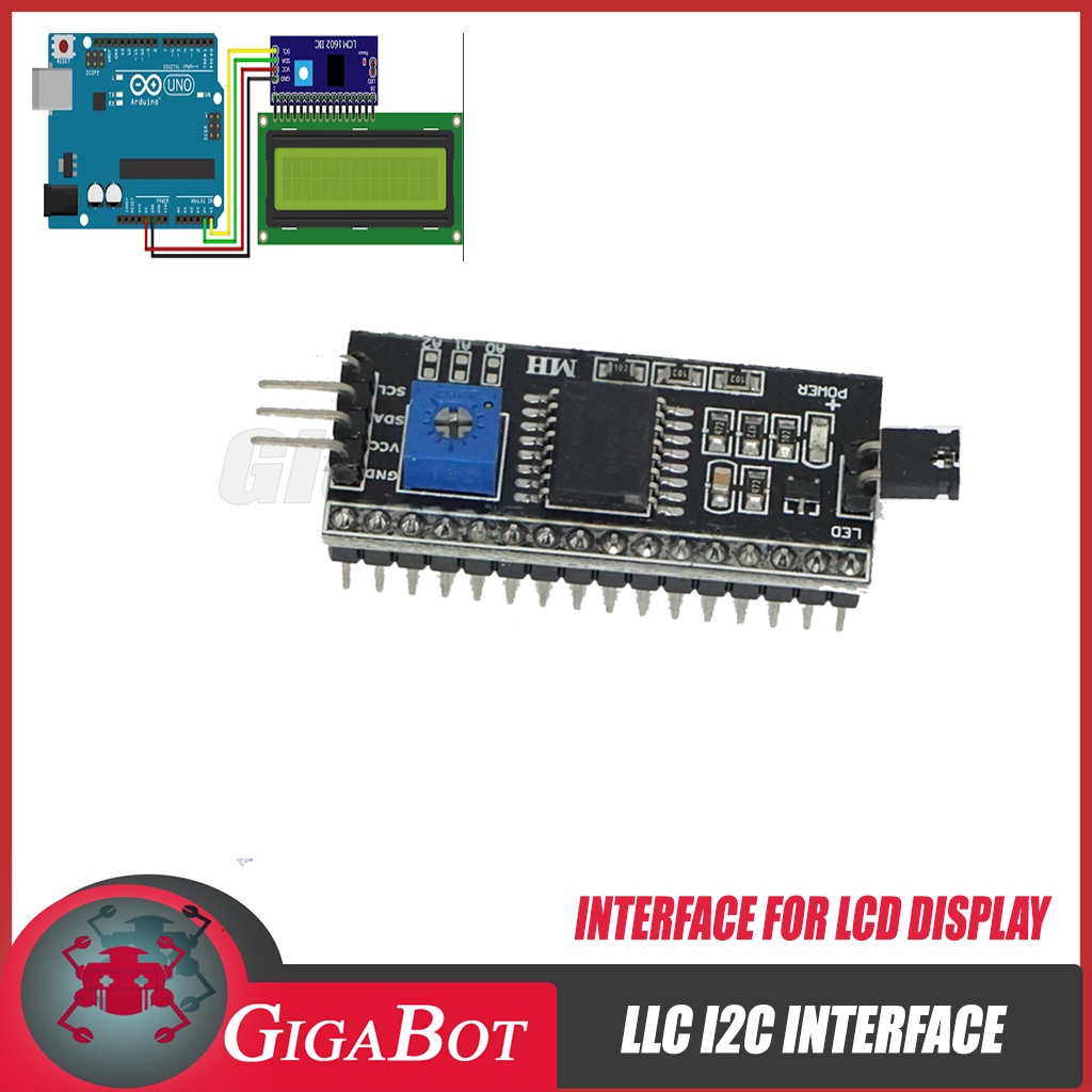 Jual IIC I2C Serial Interface for LCD 1602 Backpack Board Arduino ...