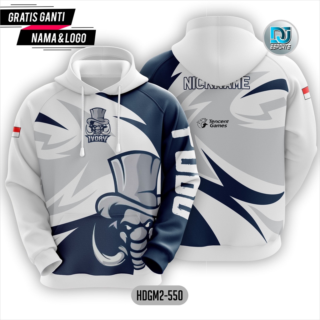 Jual Jaket/Hoodie/Sweater Game Kekinian Gratis Custom Nama Dan Logo ...