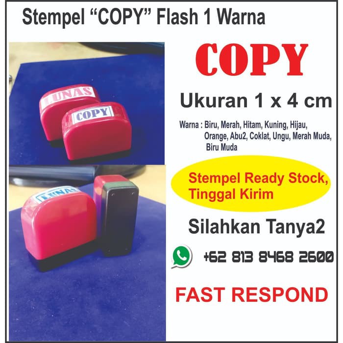 Jual Stempel Copy Flash 1 Warna | Shopee Indonesia