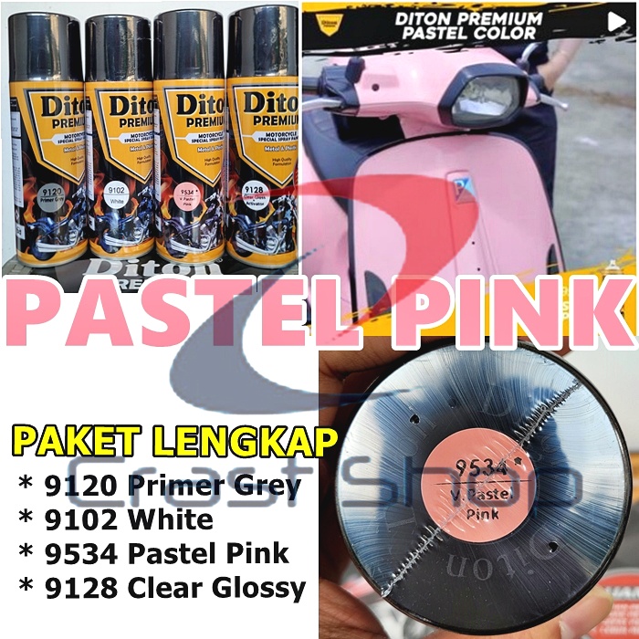 Jual Paket Lengkap Cat Pilox Diton Premium 9534 Warna Pastel Pink Merah ...