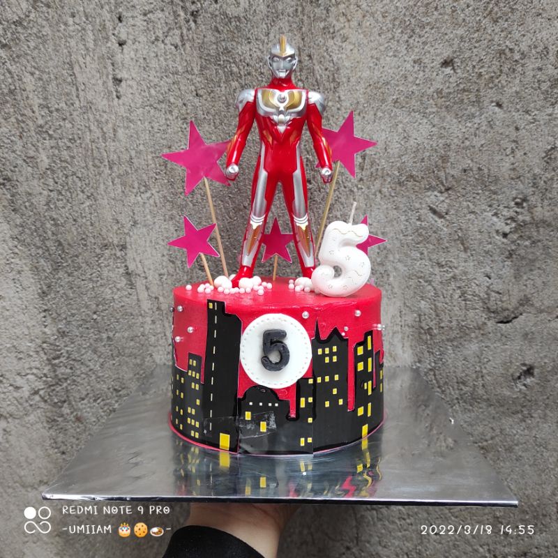 Jual Birthday Cake Ultraman/kue ulang tahun | Shopee Indonesia