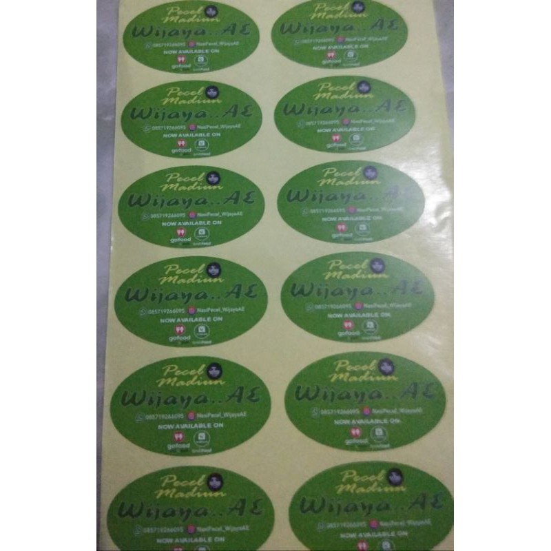 Jual Stiker label cromo ukuran 5x5 | Shopee Indonesia