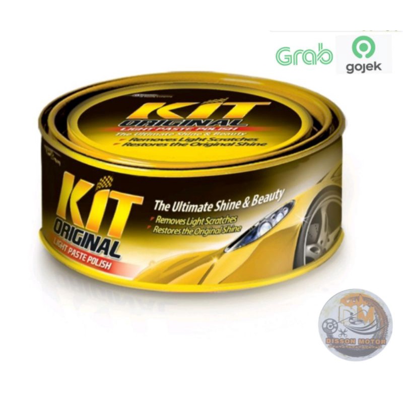 Jual KIT paste wax original (225gr) kit kaleng kuning KIT original ...