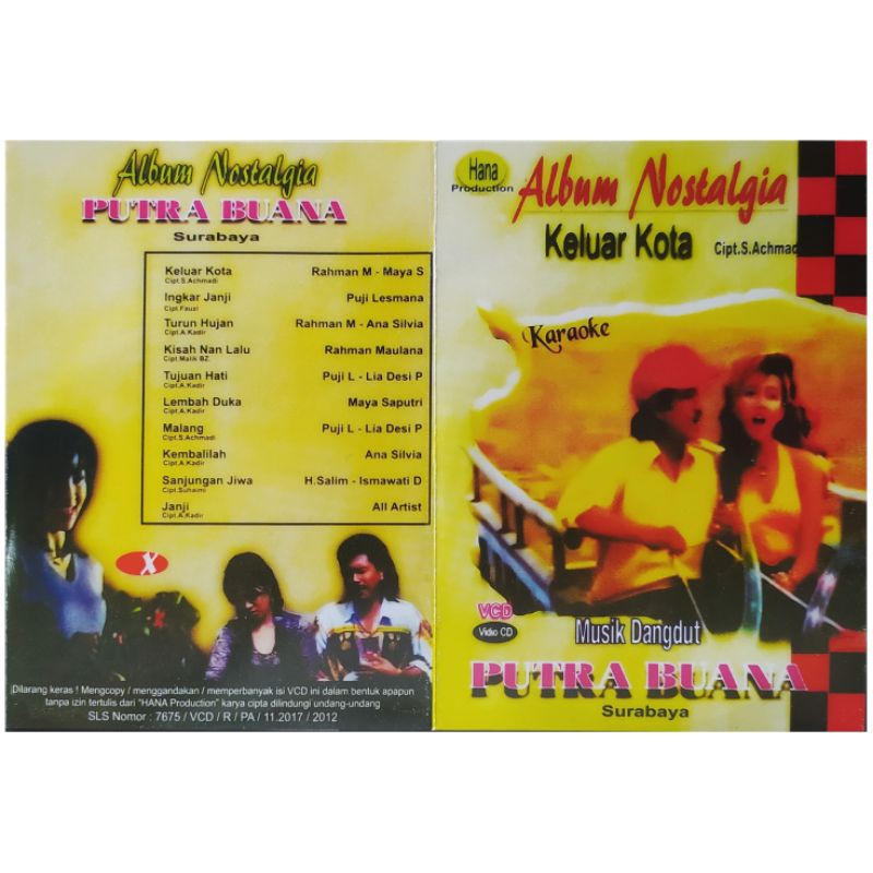 Jual KASET VCD DVD ORIGINAL MUSIK LAGU DANGDUT PUTRA BUANA ALBUM NOSTALGIA | Shopee Indonesia