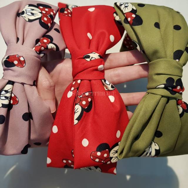 Jual Minnie Headbands (Bando Minnie Mouse ribbon pita) | Shopee Indonesia