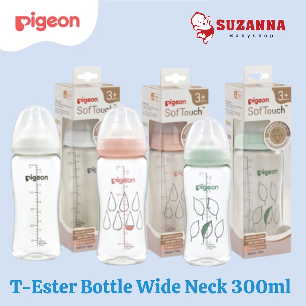 Jual Pigeon Botol T-Ester Wide Neck // Botol Susu 300 ML | Shopee Indonesia