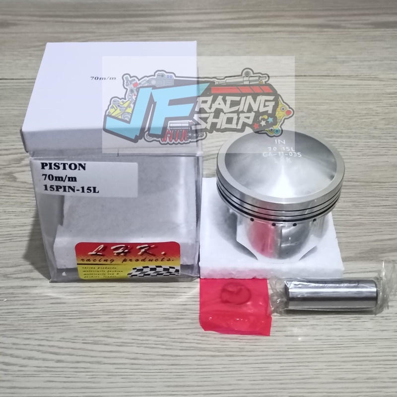 Jual PISTON SET LHK 70 pin 15 ORIGINAL LHK PISTON KIT SEHER SET RING ...