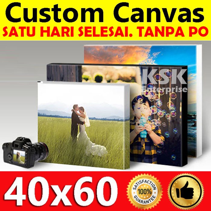 Jual CETAK FOTO PHOTO KANVAS CANVAS SPANRAM PRINTING FRAMELESS CANVAS ...