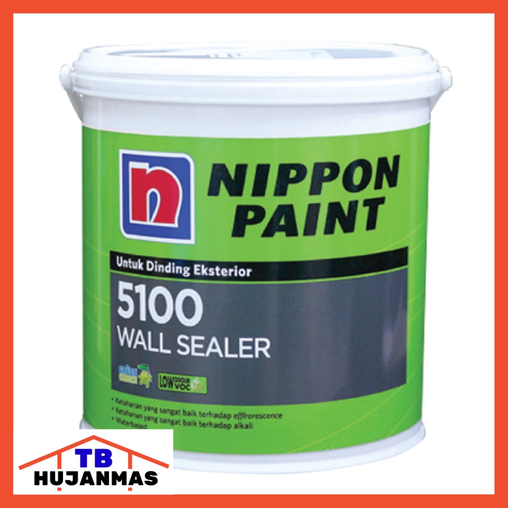 Jual NIPPON PAINT Cat Tembok Dinding Dasar 5100 Galon 2.5L Untuk ...
