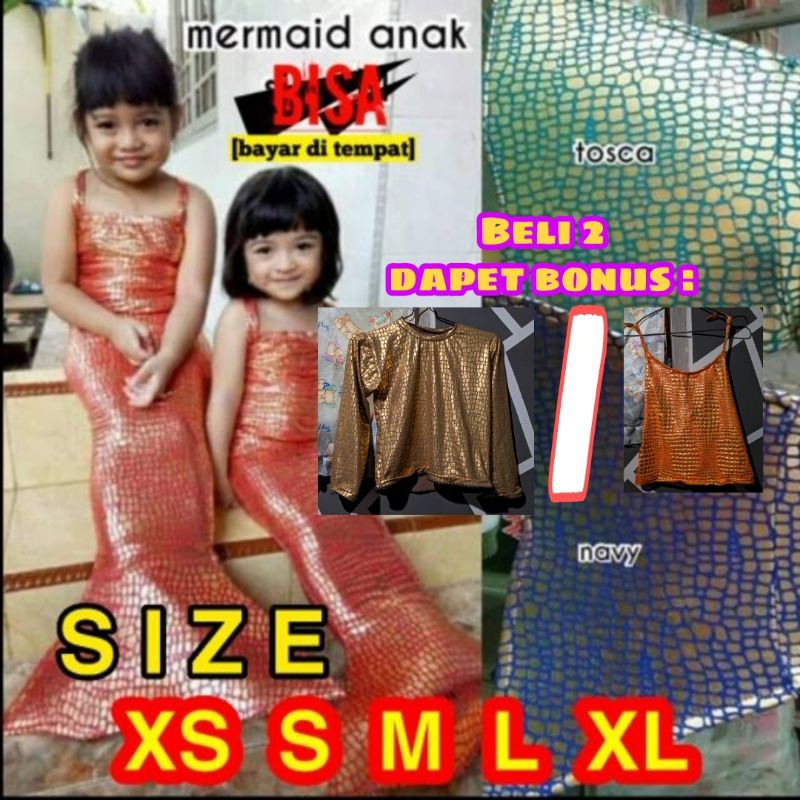 Jual BAJU MERMAID ANAK BAJU KOSTUM MERMAID ANAK BAJU KOSTUM DUYUNG ...
