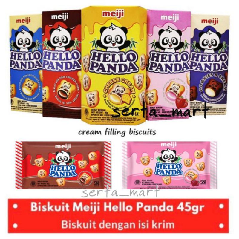 Jual Meiji Hello Panda Box 42gr - Biskuit Isi Helo Panda Strawberry ...