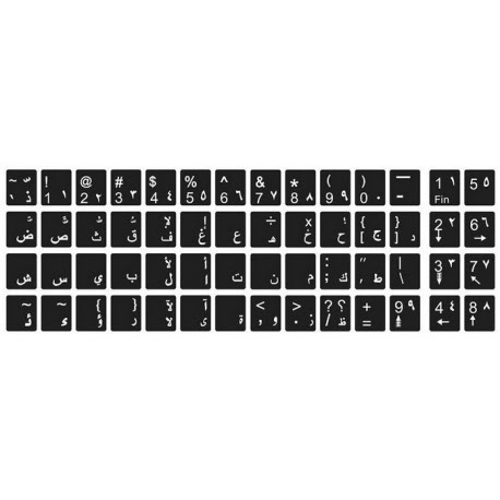 Jual STIKER KEYBOARD ARAB HURUF DAN ANGKA / STIKER KEYBOARD ARABIC ...