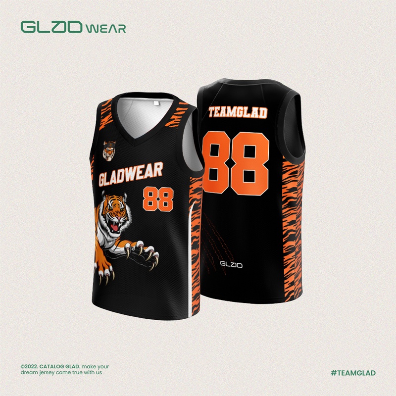 Jual GLADWEAR - Baju Jersey Basketball Custom Satuan Bahan Dry Fit ...