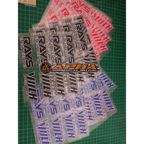 Jual STIKER VELK, STICKER VELG RAYS ENGINEERING VOLK RACING 1 SET ...