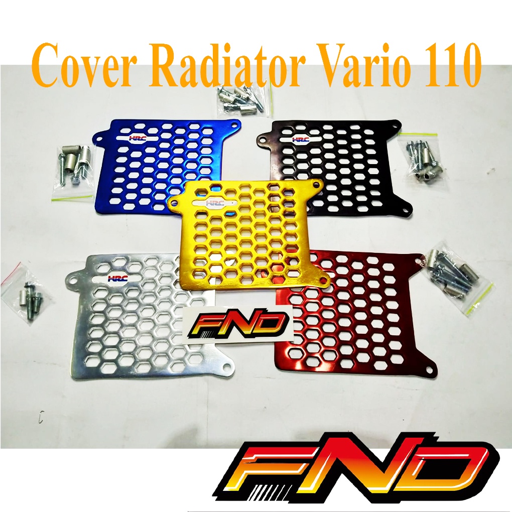 Jual Cover radiator hrc vario 110 cnc vario karbu almunium / tutup ...