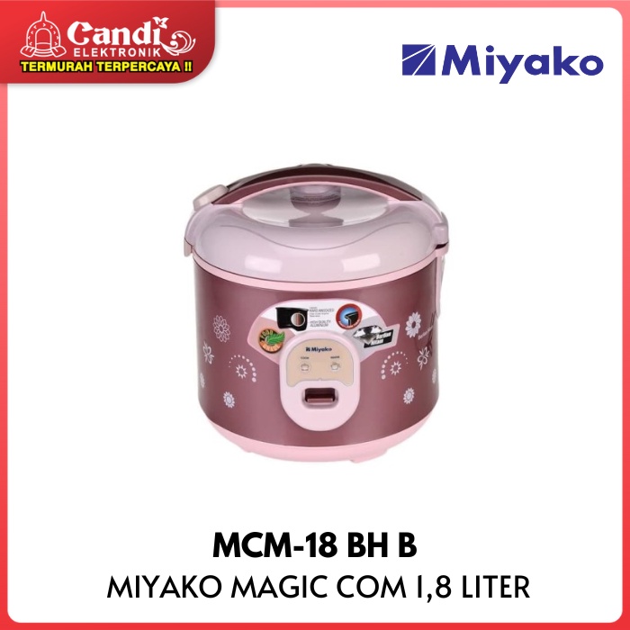 Jual MIYAKO Magic Warmer Rice Cooker 1,8 Liter MCM-18 BH B | Shopee ...