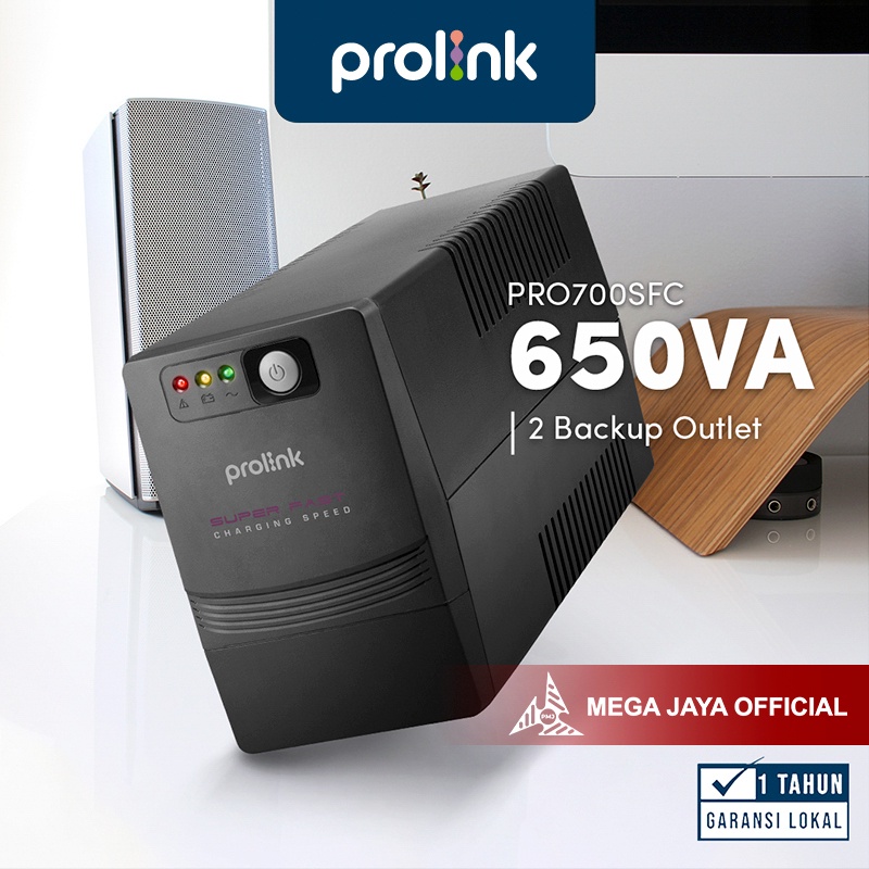 Jual Prolink 650VA Line Interactive UPS Super Fast Charging Universal ...