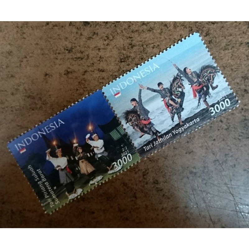 Jual Prangko Perangko Indonesia seri Tari Tradisional Indonesia 2021 ...