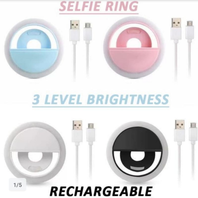 Jual selfie ring light mini/ lampu selfie motif Ring Ponsel | Shopee ...
