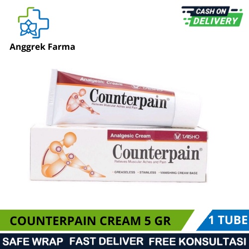 Jual COUNTERPAIN 5 GRAM/CREAM PEREDA NYERI OTOT/SENDI/PEGAL-PEGAL/OBAT ...