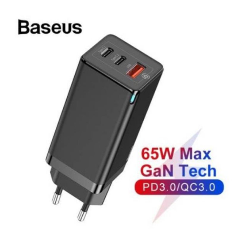 Jual Baseus pd gan pro max 65W fast charging adapter original | Shopee ...
