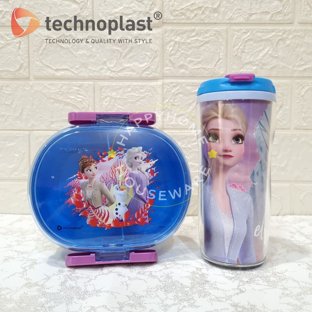 Jual TECHNOPLAST Paket Hemat School Frozen Set/Tempat Bekal 600ml ...