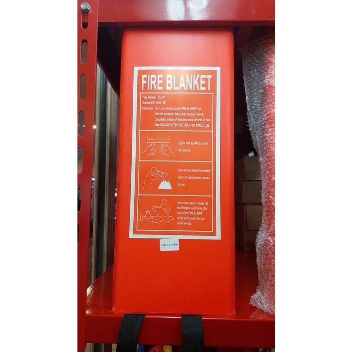 Jual FIRE BLANKET / FIREBLANKET SELIMUT PEMADAM API SAFETY 1,2 X 1,8M ...