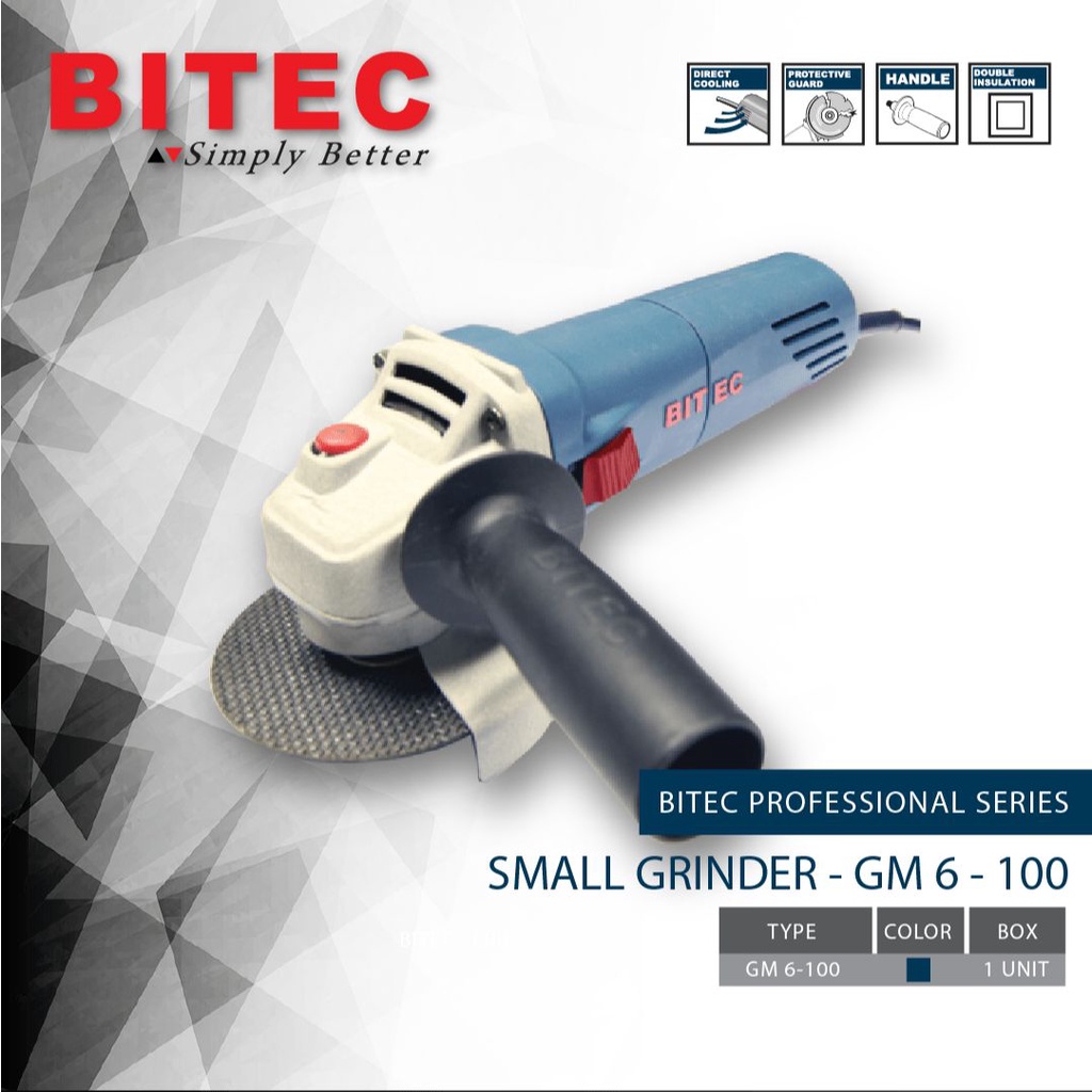 Jual BITEC Gerinda Tangan Kecil 580W 4 Inch Mesin Pemotong Besi ...