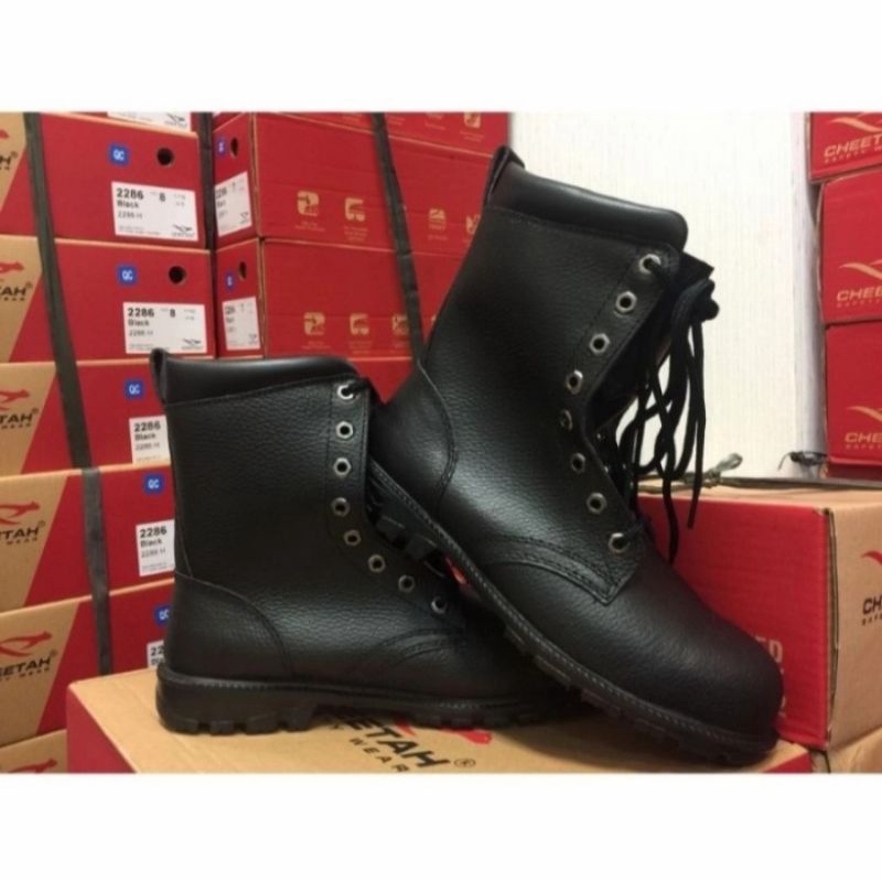 Jual Sepatu PDL Safety Boot Cheetah 2286 Original | Shopee Indonesia