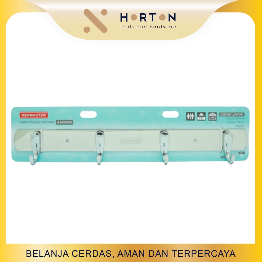 Jual Kenmaster Hanger Plat 4 Gaet /Hooks Besi Gantungan Multifungsi ...