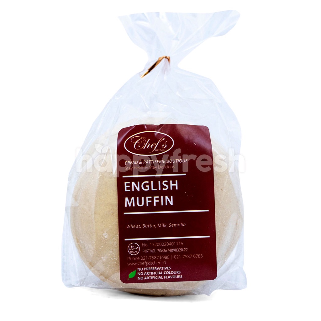 Jual Roti chefs kitchen English muffin | sarapan | kue | selai | Shopee ...