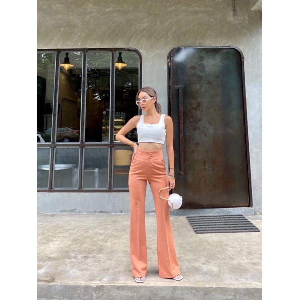 Jual BV - BUTTON PANTS (PROMTHONG) / HIGHWAIST PANTS / CELANA CUTBRAY ...