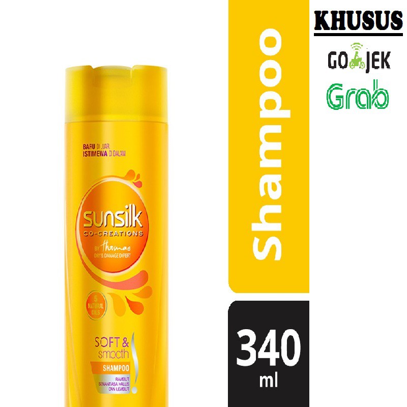 Jual GOJEK - GRAB Sunsilk Shampoo 340 Ml - Soft & Smooth 8999999048273 ...