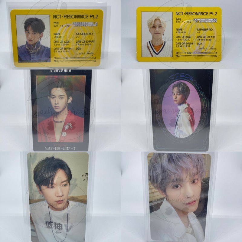 Jual PHOTOCARD WAYV - Id Departure Card Lucas, Hendery, AC Arrival Card ...