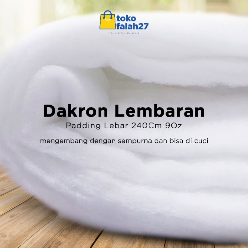 Jual Dakron Lembaran Silikon/ padding Lebar 240 cm 9 oz | Shopee Indonesia