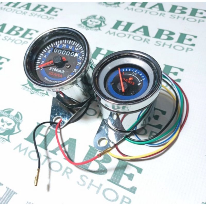 Jual Spidometer Speedometer Amper Bensin Manual Analog Variasi Motor ...