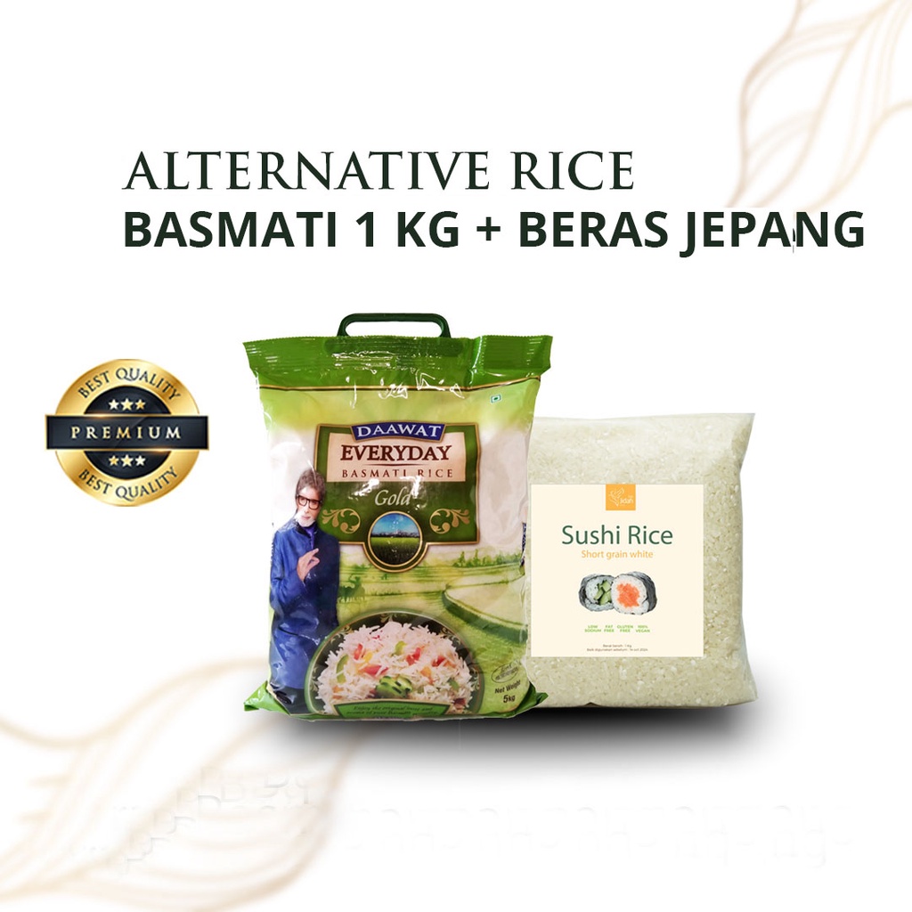 Jual Paket Alternative Rice Beras Impor Japonica Jepang Basmati India ...