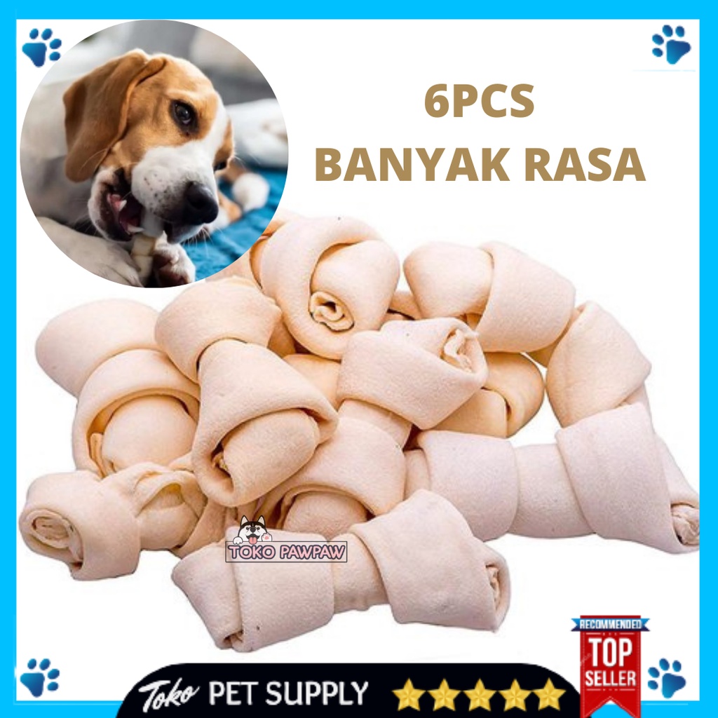 Jual PRESSED KNOTED BONE MINI ISI 6PCS SNACK TULANG GIGITAN CAMILAN ...