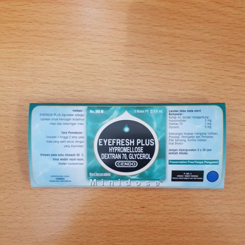 Jual Cendo Eyefresh Plus Minidose - Hypromellose Dextran70 Glycerol ...