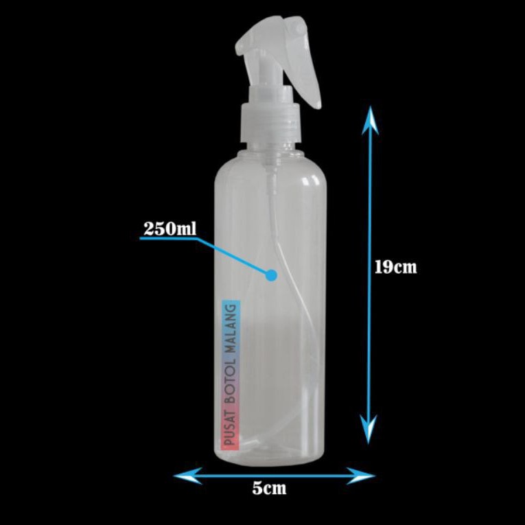 Jual Botol pet 250ml Spray trigger (natural natural) | Shopee Indonesia
