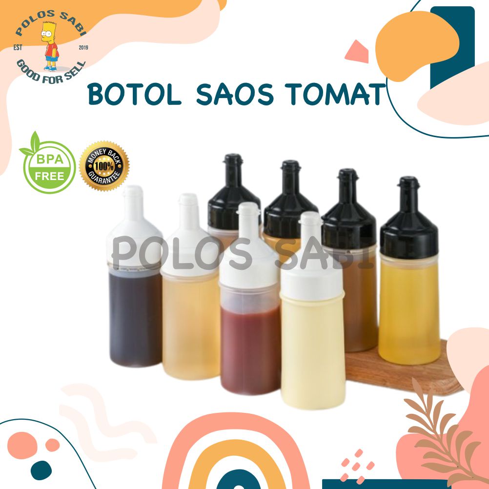 Jual Botol Saus / Cuka / Minyak Model Remas Bahan Plastik Anti Bocor ...